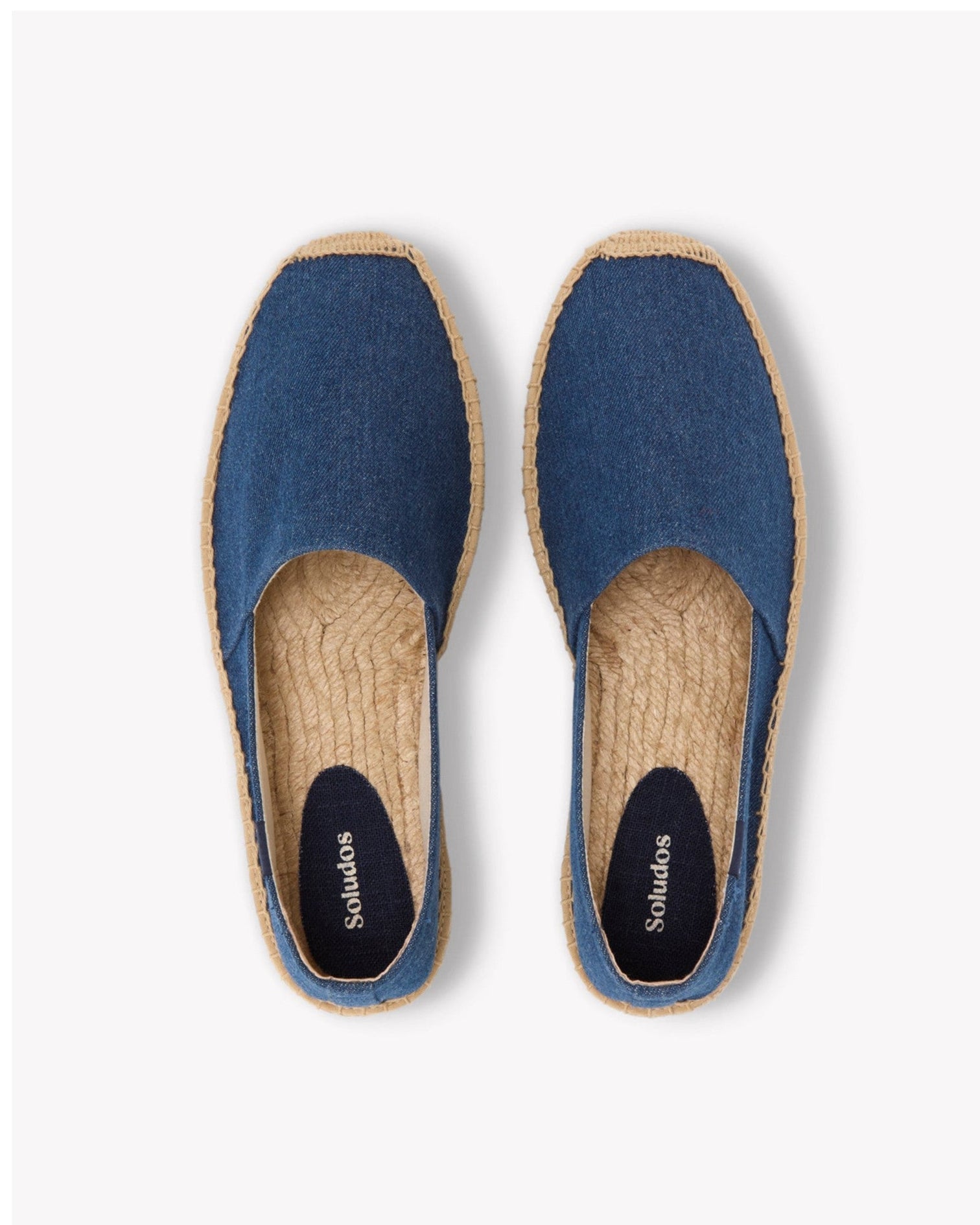 The Original Espadrille | Dark Wash Denim Men's Espadrilles – Soludos