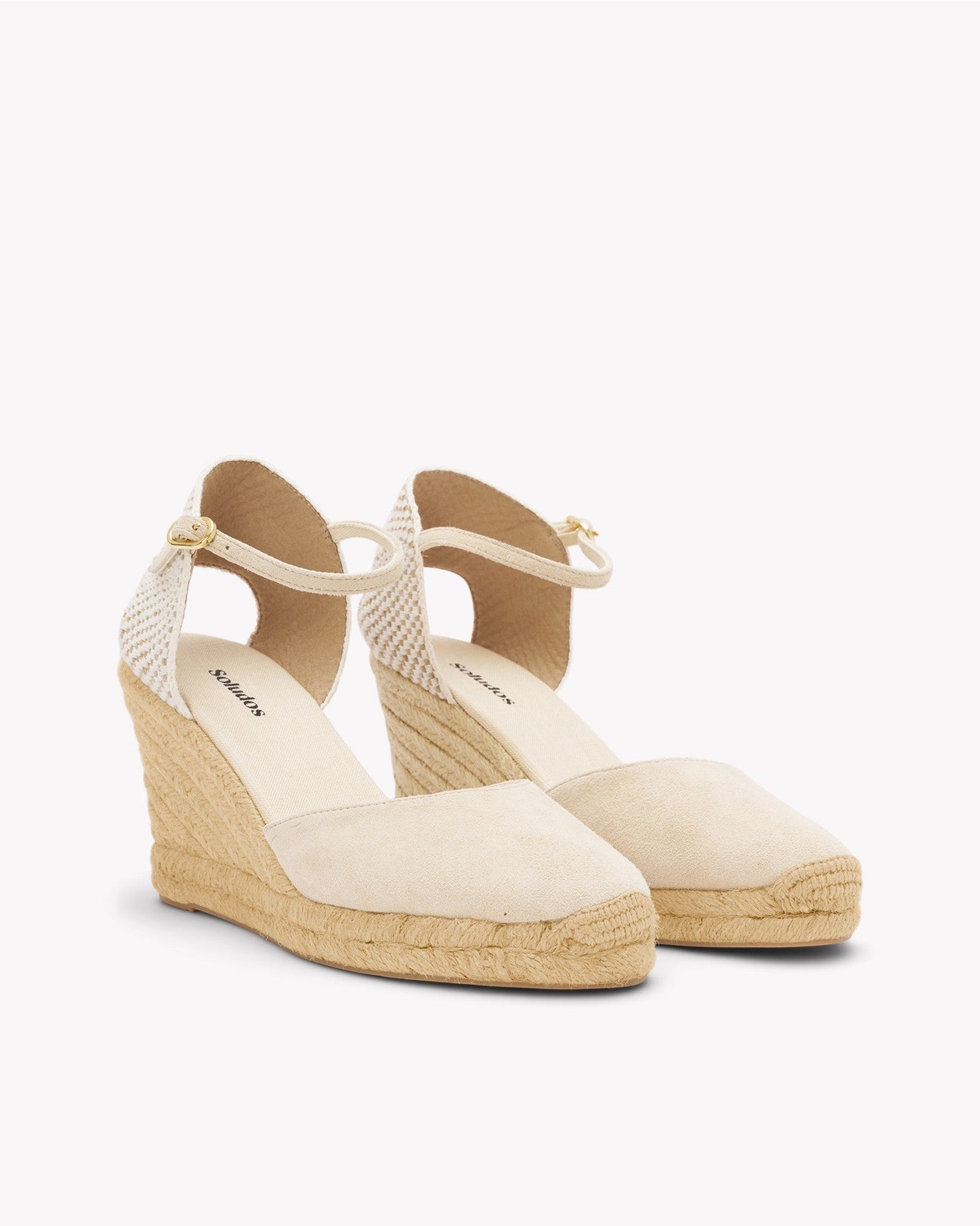 The Marseille Wedge Buckle | La Concha Ivory Women's Espadri – Soludos