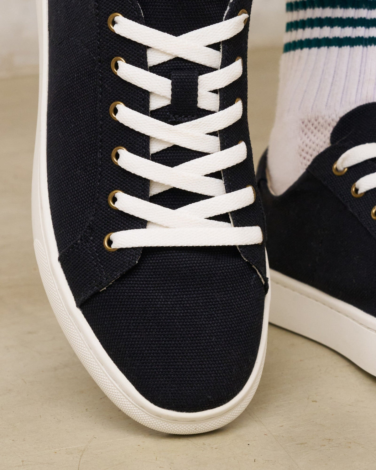 Ibiza Canvas Sneaker - Noche Black Women's – Soludos