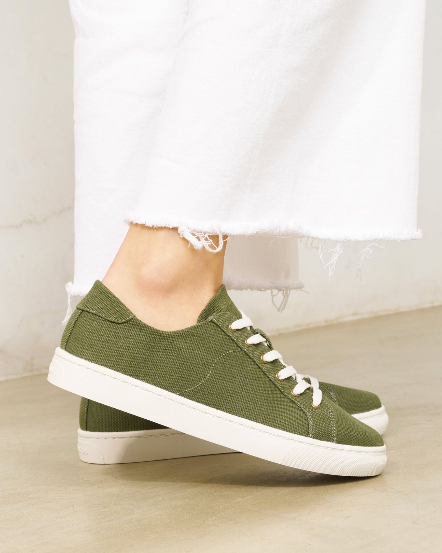 Ibiza Canvas Sneaker - Oliva Green Women's – Soludos