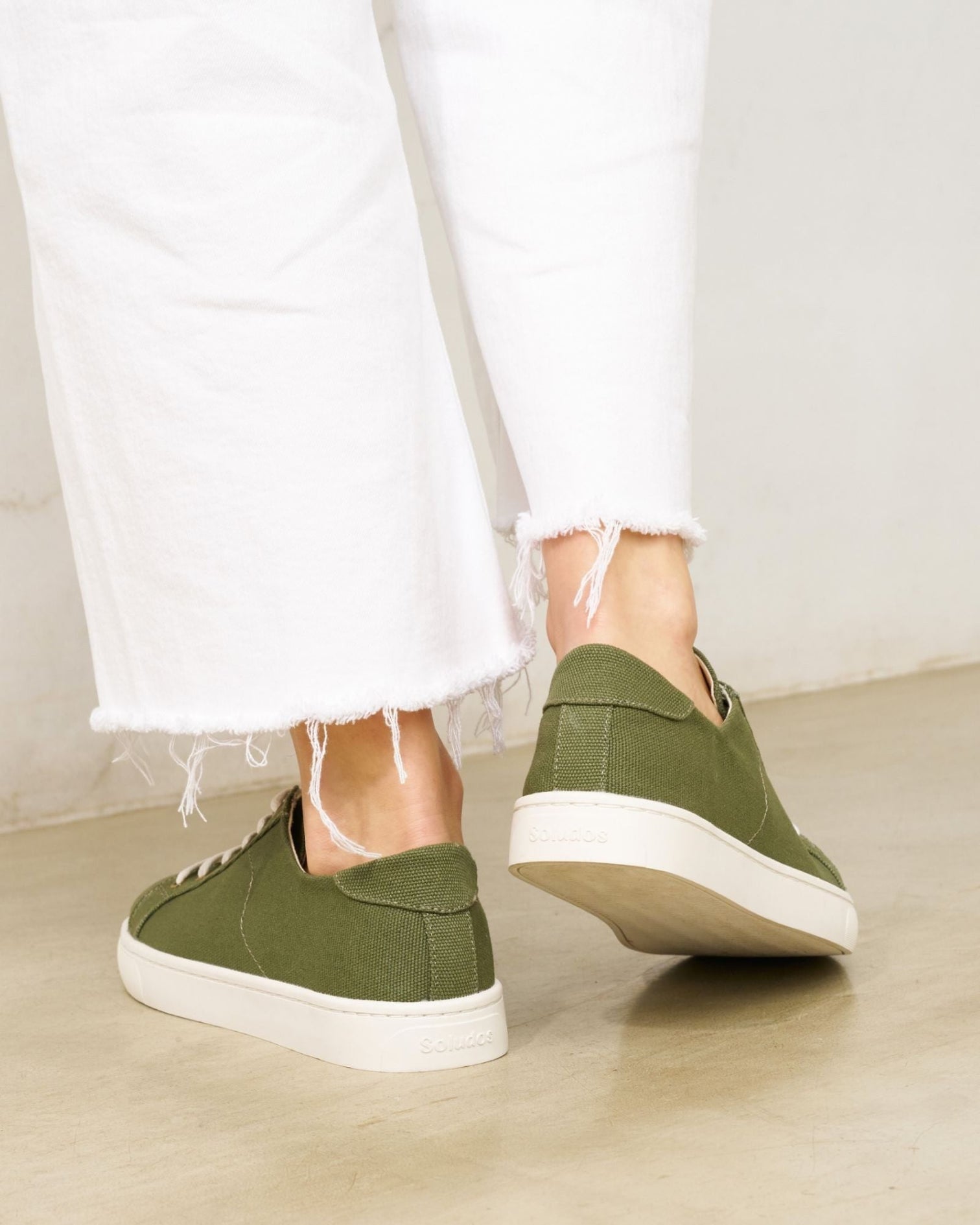 Ibiza Canvas Sneaker - Oliva Green Women's – Soludos